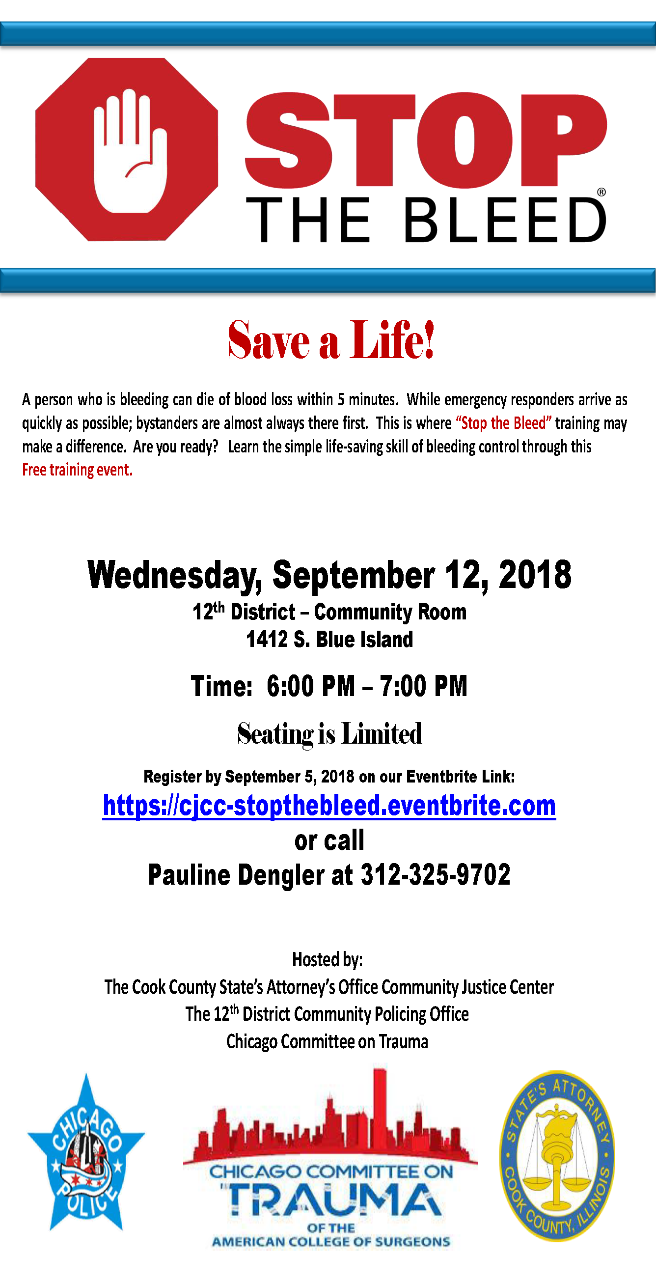 Stop the Bleed – Save a Life - Greektown Chicago